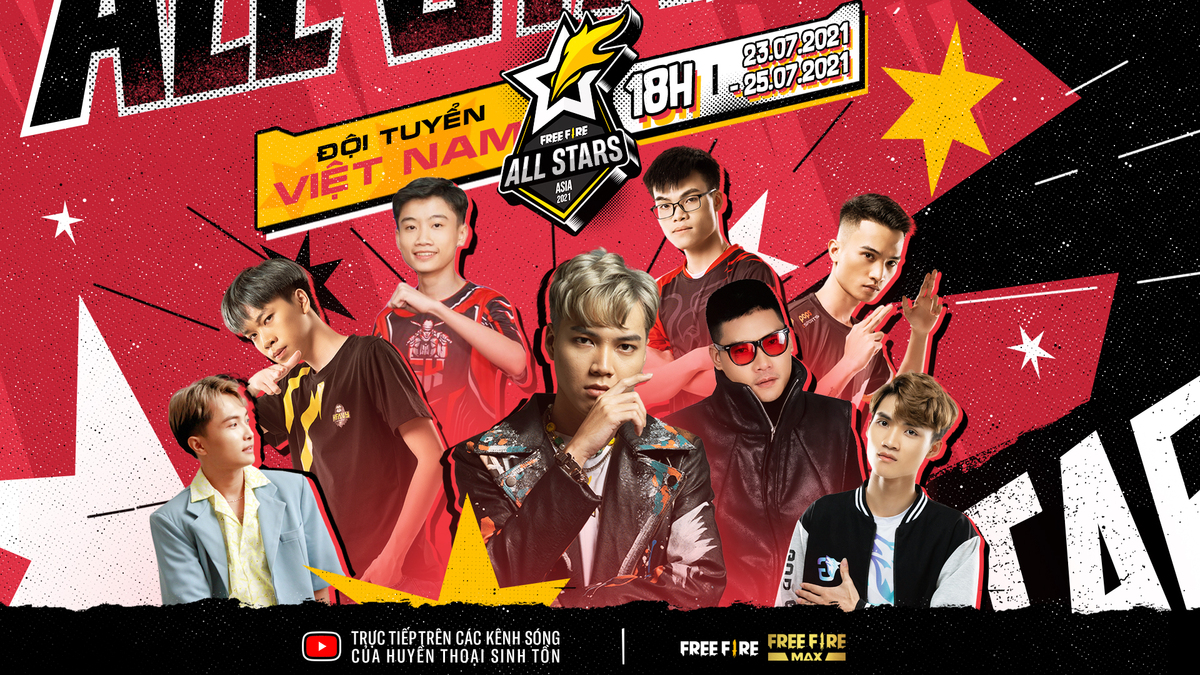Free Fire All Stars 2021: AS Mobile, Gao Bạc, Bác Gấu sẽ tụ họp cùng ...